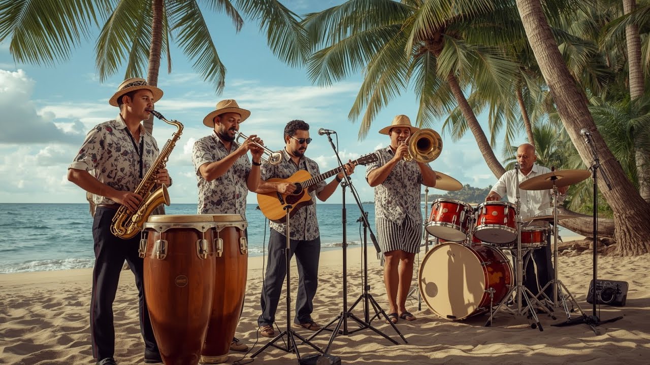 Tropical Salsa Party 🌊 Latin Dance Music on the Beach - YouTube
