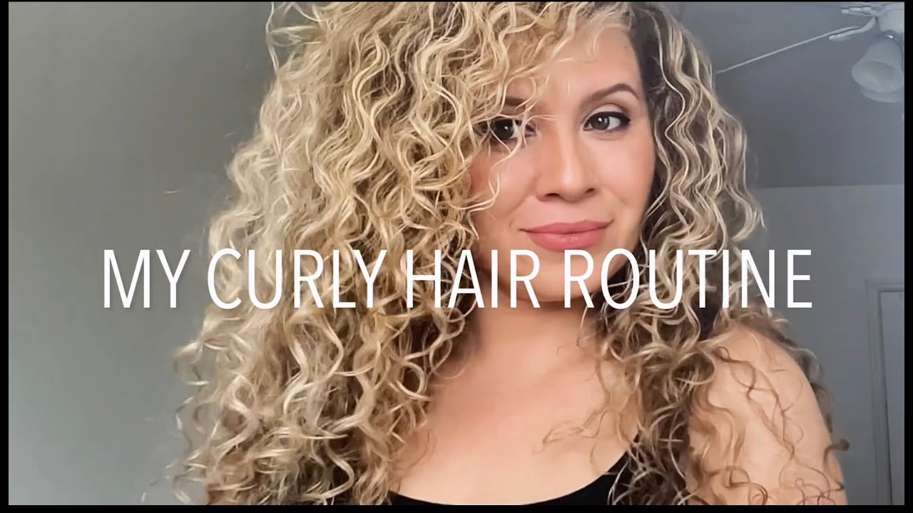How to Style Curly Hair-My updated curly hair routine - YouTube