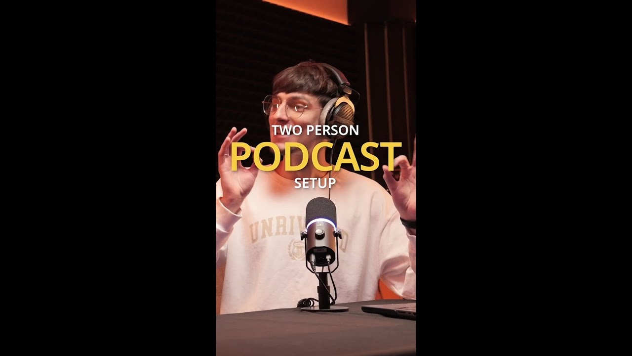 How to setup two person podcasting? - YouTube