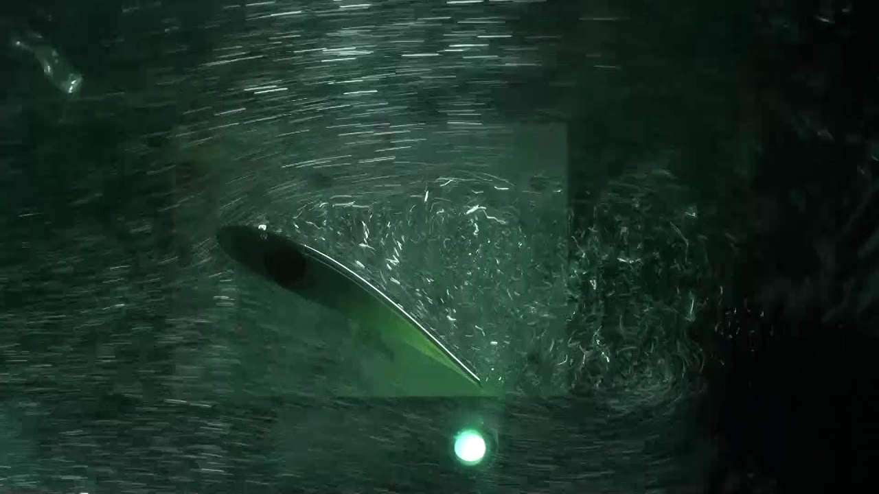 Flow around a Joukowski airfoil (AoA = 30 deg.) - YouTube