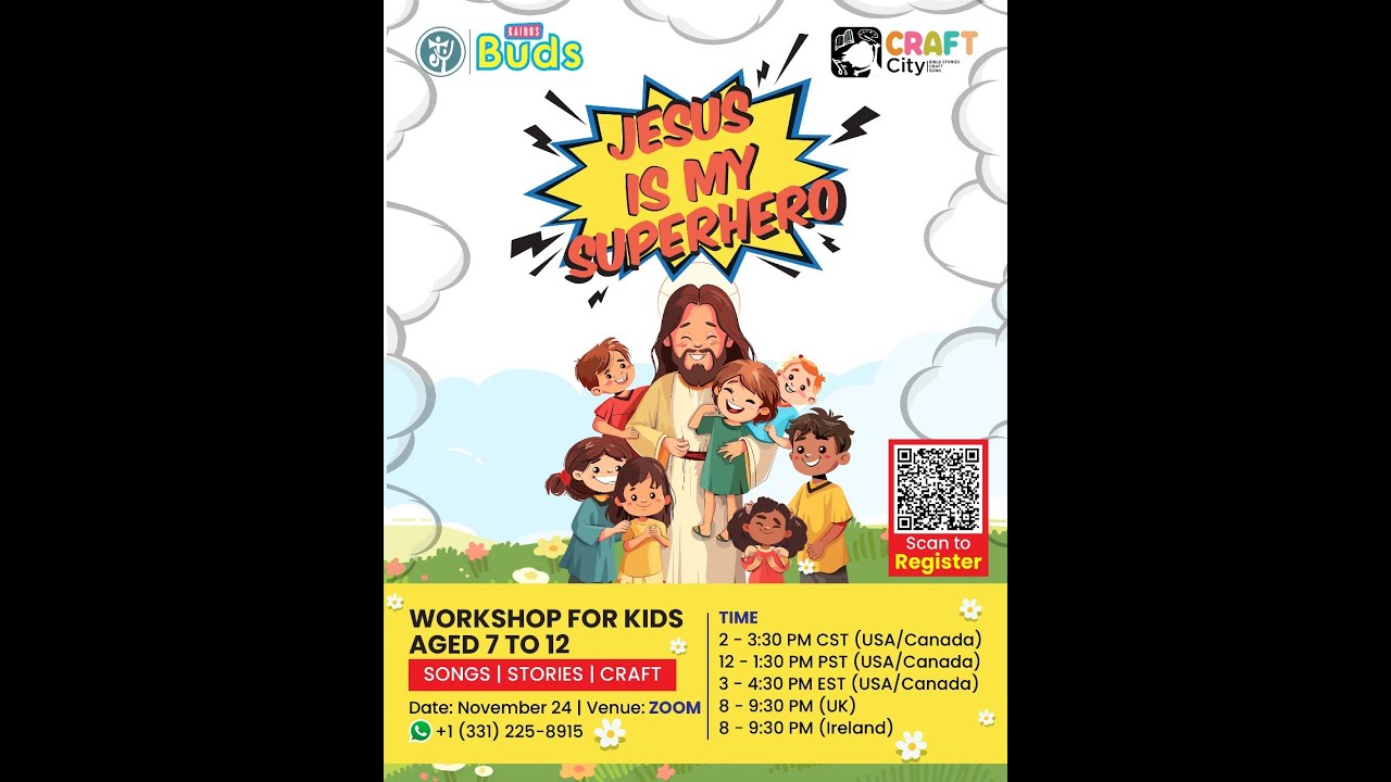“Jesus is My Superhero” | Craft City Online Workshop for Kids | Kairos ...
