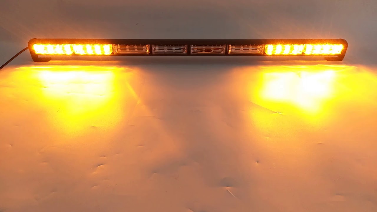35" LED FLASHING LIGHT BAR TRAFFIC ADVISOR CAR EMERGENCY WARNING STROBE ...