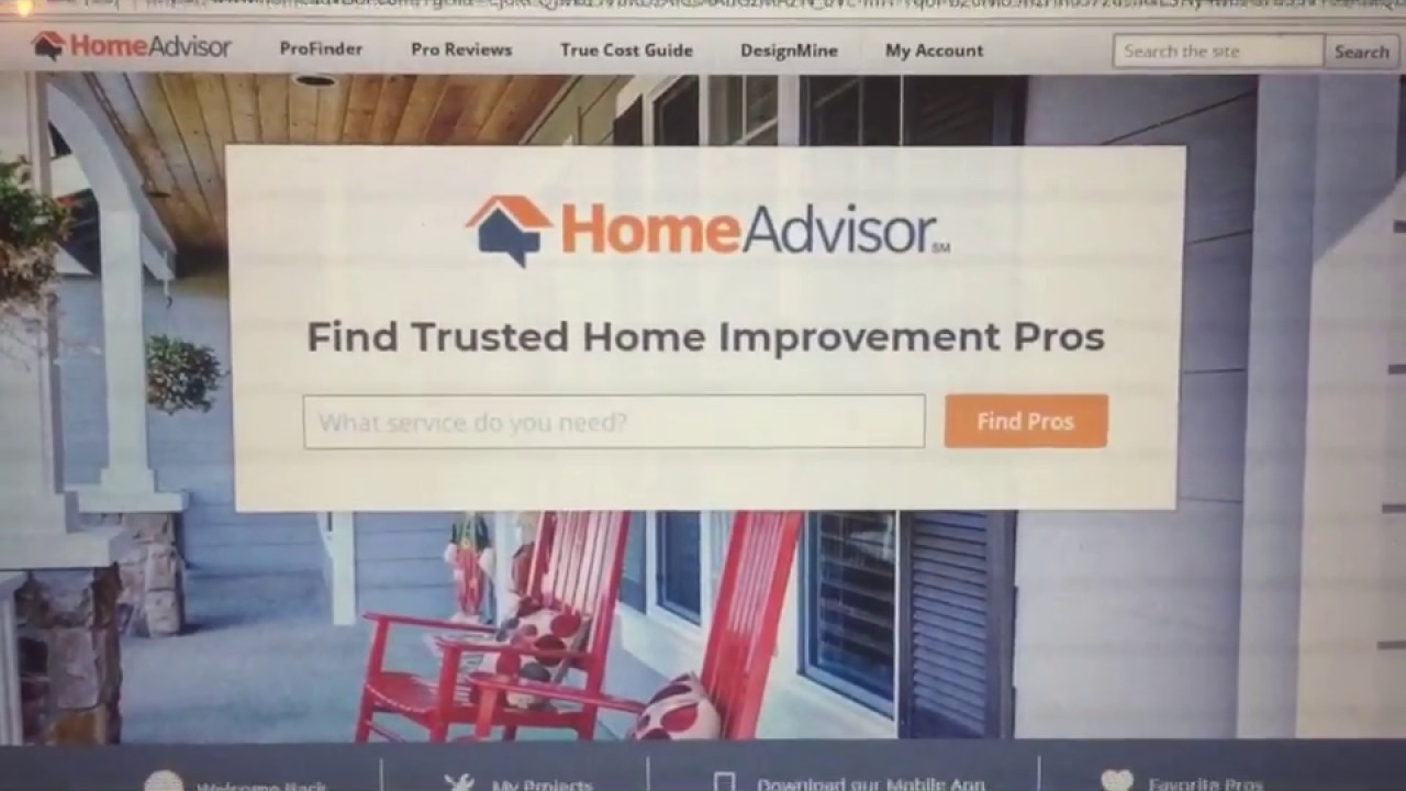 My HomeAdvisor experience - YouTube
