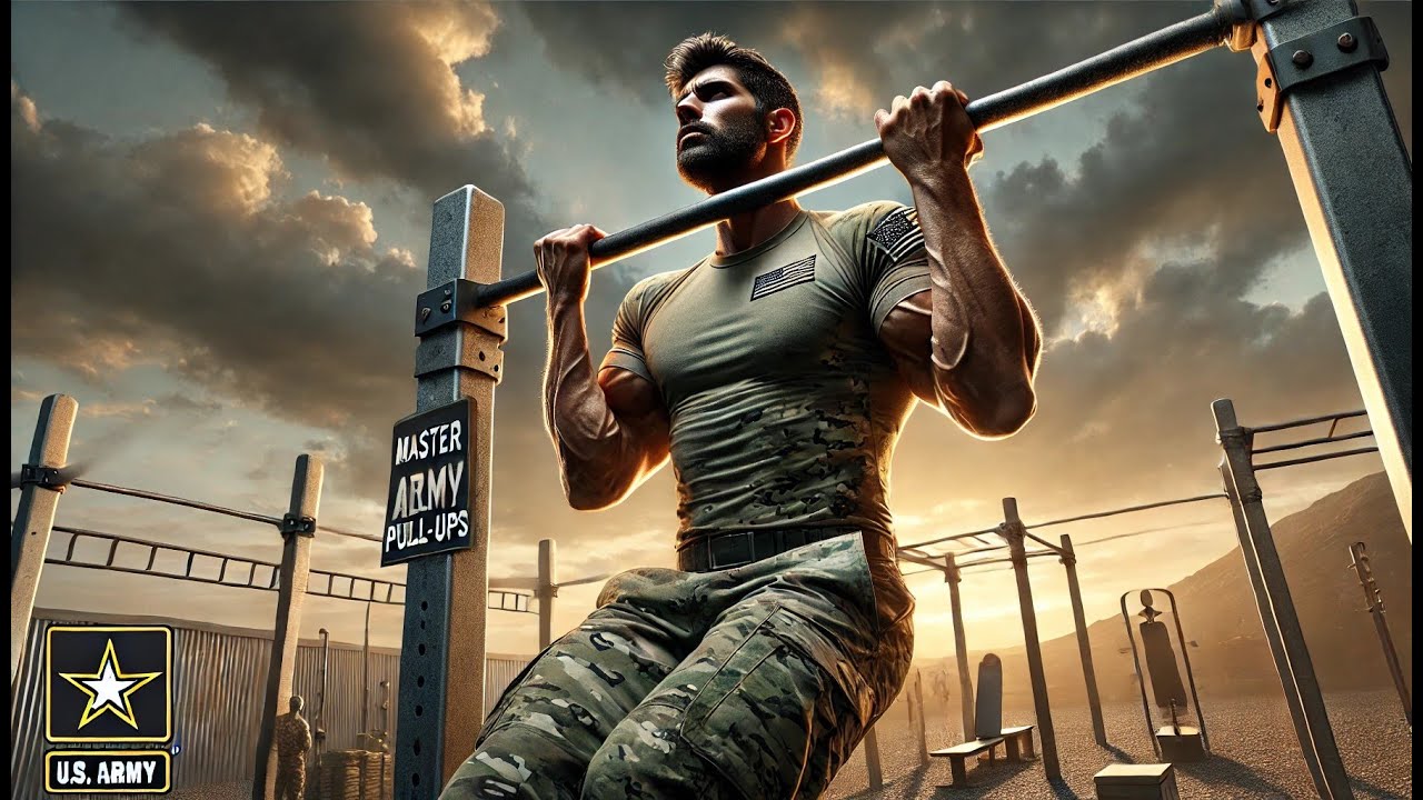 army pull-up test. physical fitness test that measures upper body ...