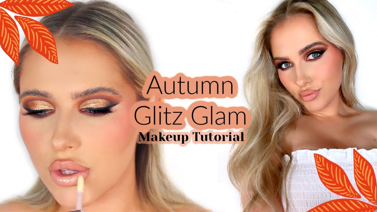AUTUMN GLITZ GLAM MAKEUP TUTORIAL | shivonmakeupbiz - YouTube