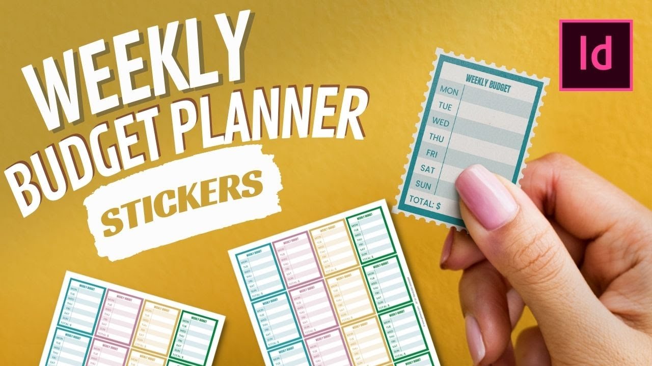 Mini Budget Planner Stickers - Indesign Tutorial - Free Download - YouTube