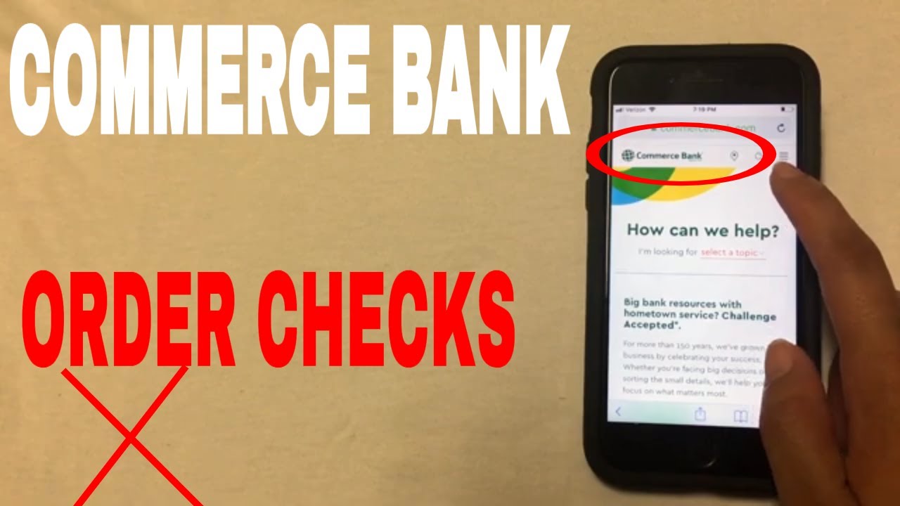 3 Ways To Order Commerce Bank Checks 🔴 - YouTube