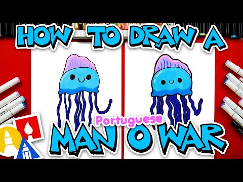 How To Draw A Portuguese man o' war | Safe Videos for Kids