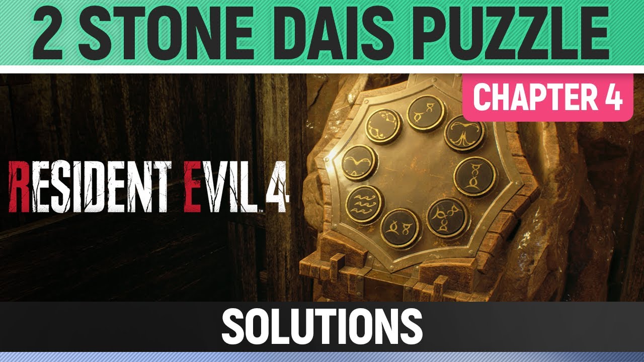 Resident Evil 4 - All 2 Stone Dais Puzzle Solutions - YouTube
