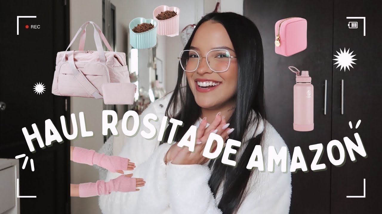 haul de cositas rosa, cute y muy útiles de amazon ♡ - YouTube