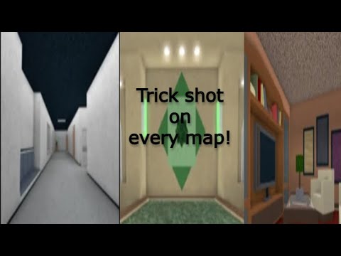 So I did a trick shot on EVERY map...(MM2) - YouTube