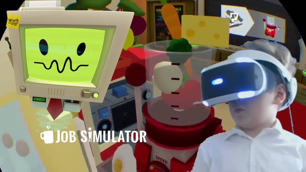 Playing Job Simulator - Gourmet Chef on PSVR - YouTube