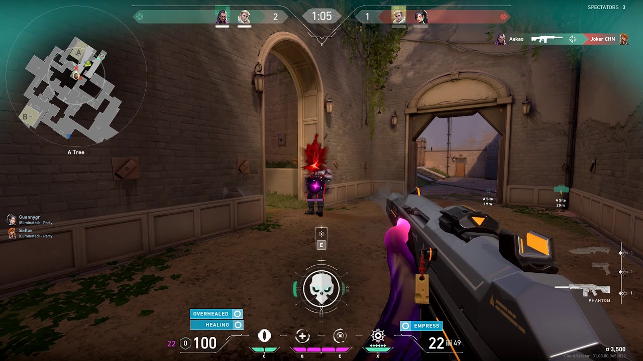 Valorant - Reyna phantom with ult has insane rate of fire! - YouTube