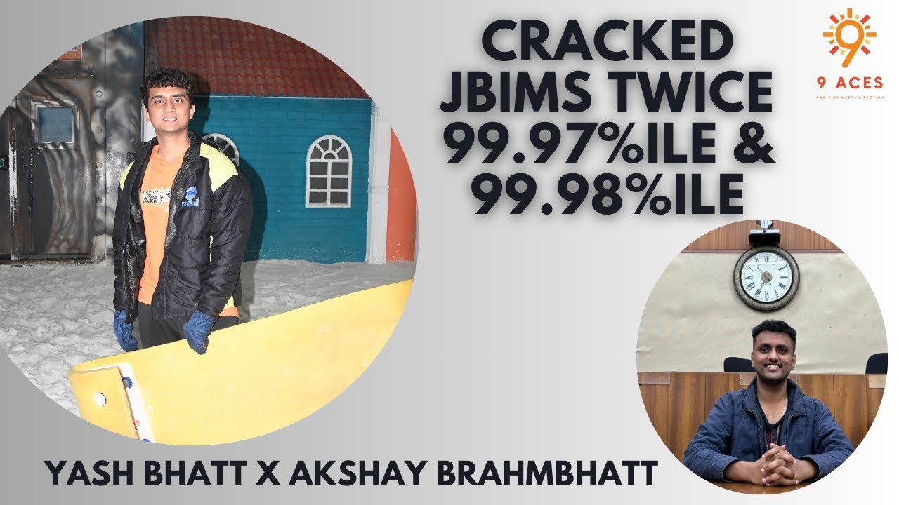 MBA CET Topper's Interview | 99.97%ile & 99.98%ile | Akshay Brahmbhatt ...