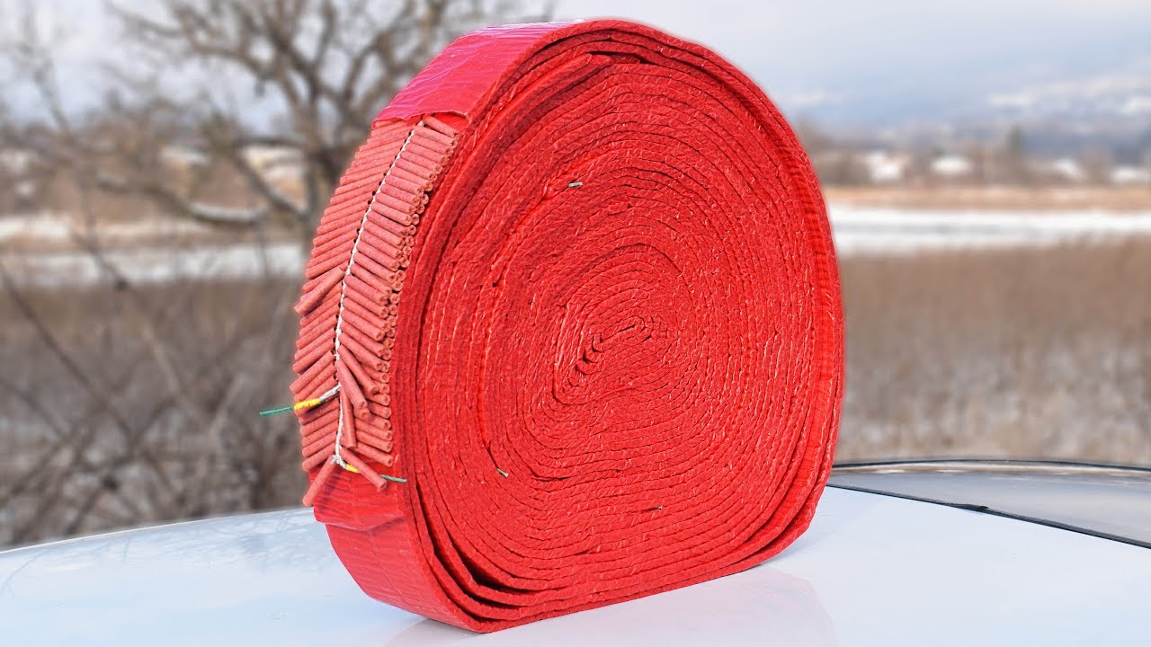 EXPERIMENT 10000 FIRECRACKERS START AT ONCE - YouTube