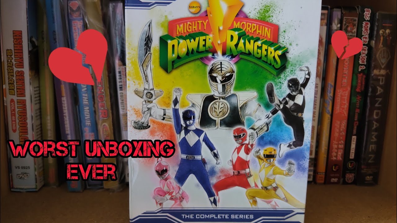 unboxing n reviewing mighty morphin power rangers boxset - YouTube
