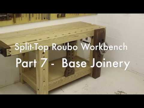 Split-Top Roubo Workbench | Part 7 - Base Joinery - YouTube