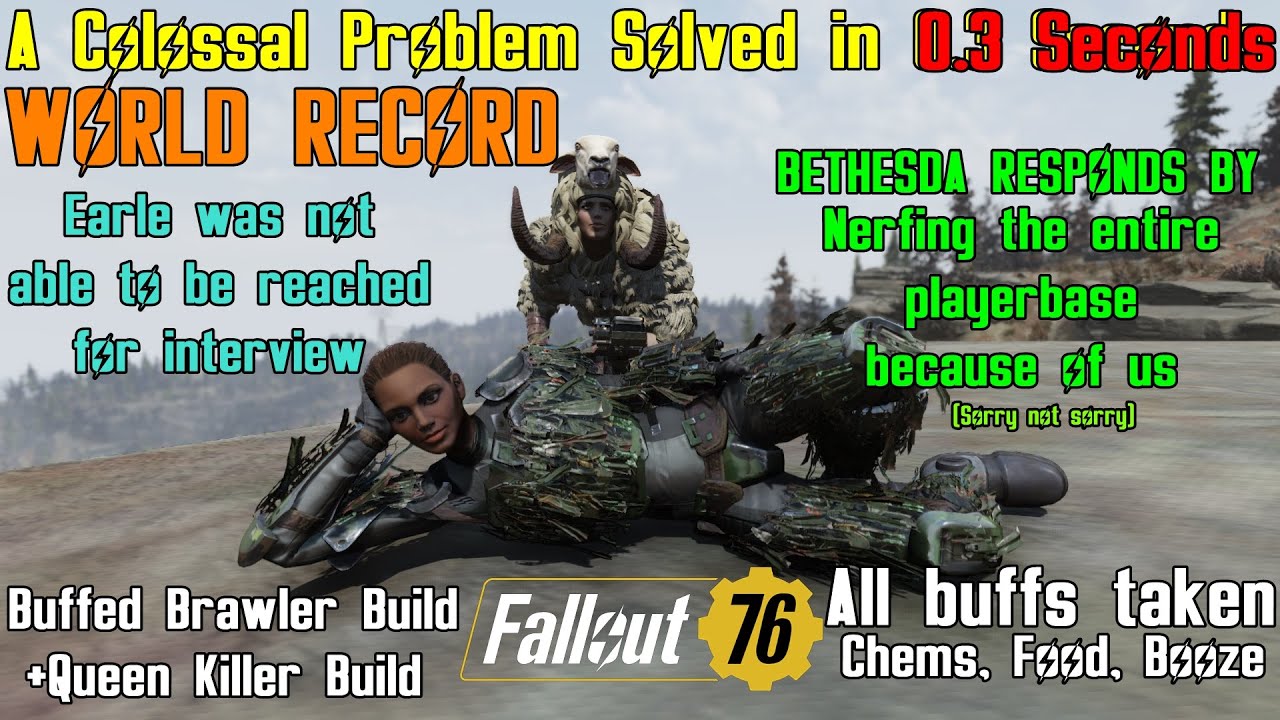 Fallout 76: Earle Williams killed in 0.3 Seconds - Duo Speed Kill with ...