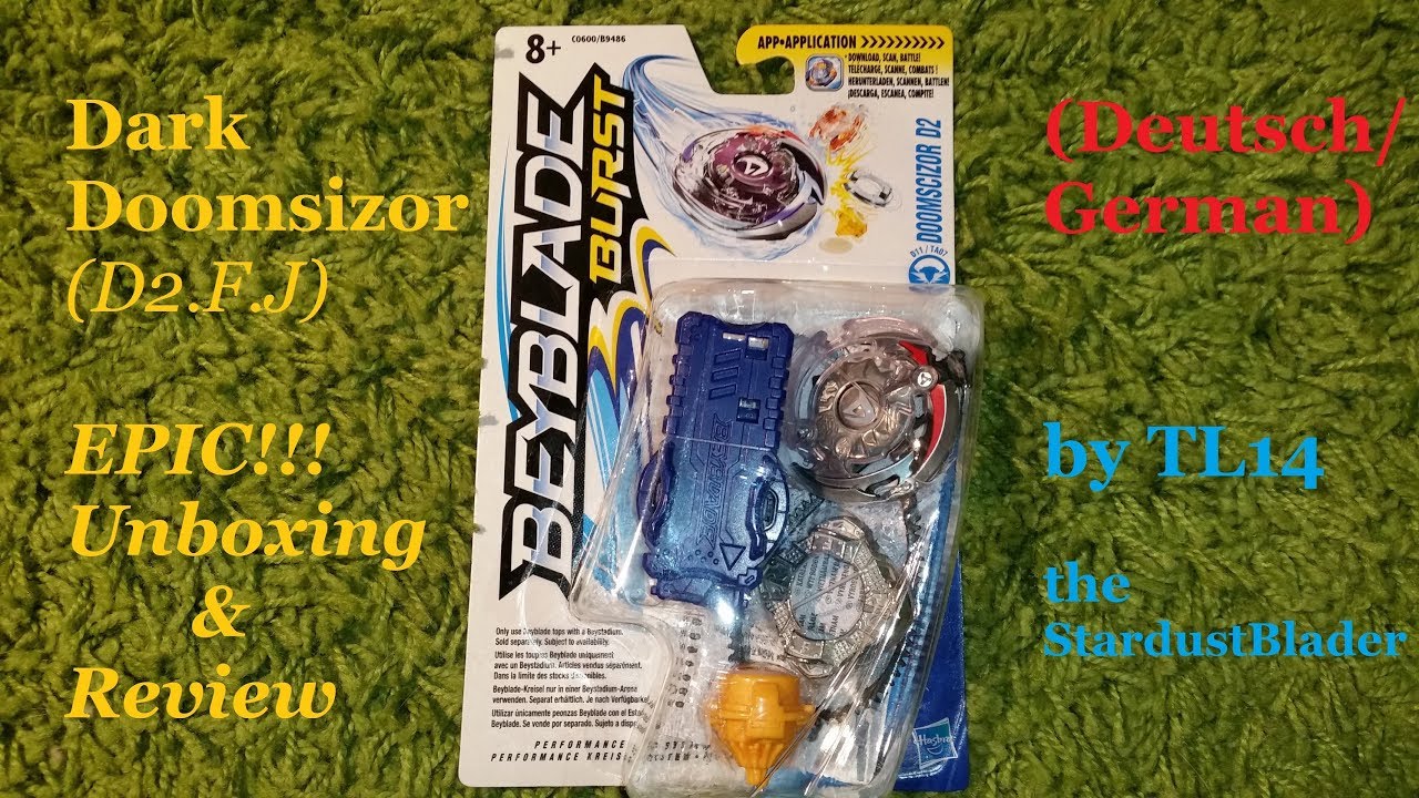 Hasbro Beyblade Burst - Dark Doomscizor D2.F.J (Unboxing/Review ...