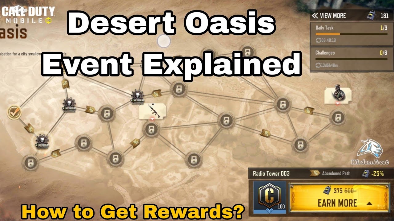Desert Oasis Event Explained Cod Mobile | How to Unlock Radio Tower and ...