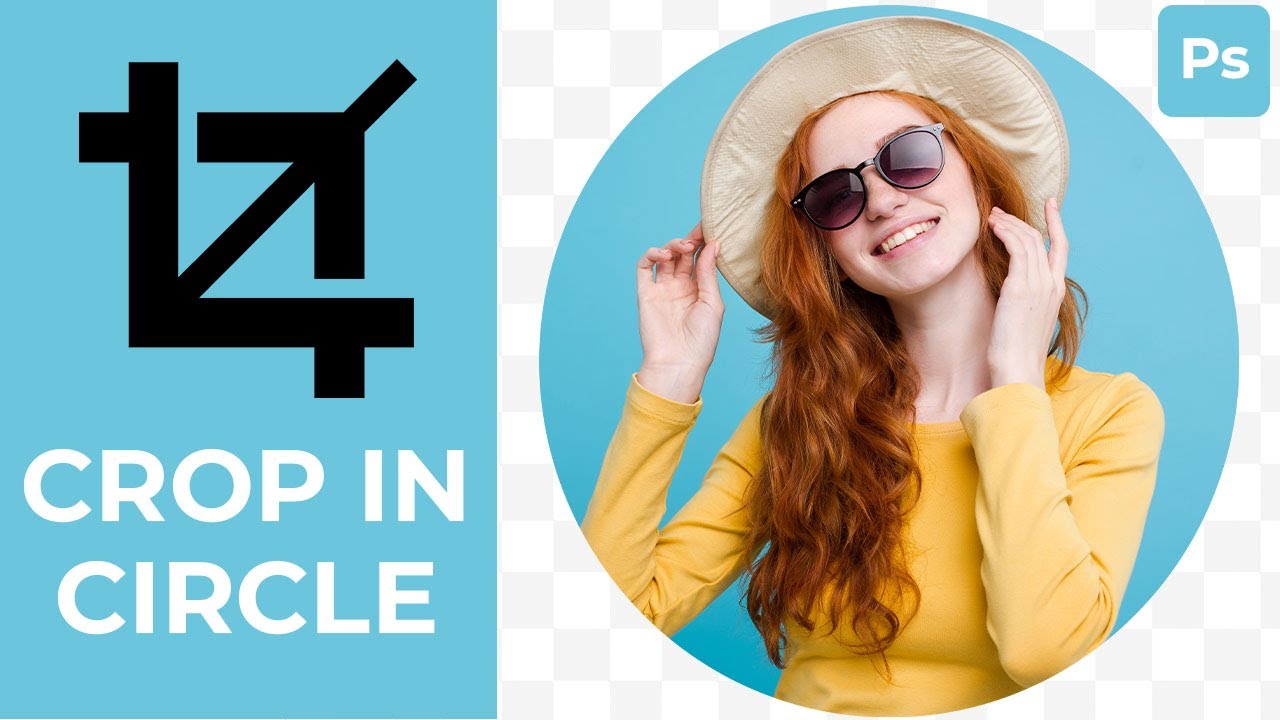 How to crop in circle in photoshop - YouTube