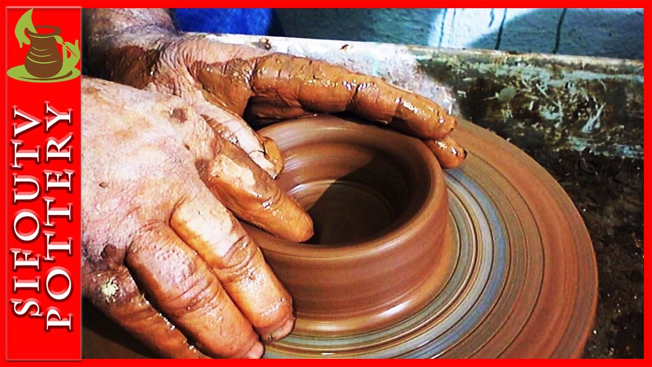 Pottery for Beginners - How to Clay rising on potter's wheel ep 21 ...