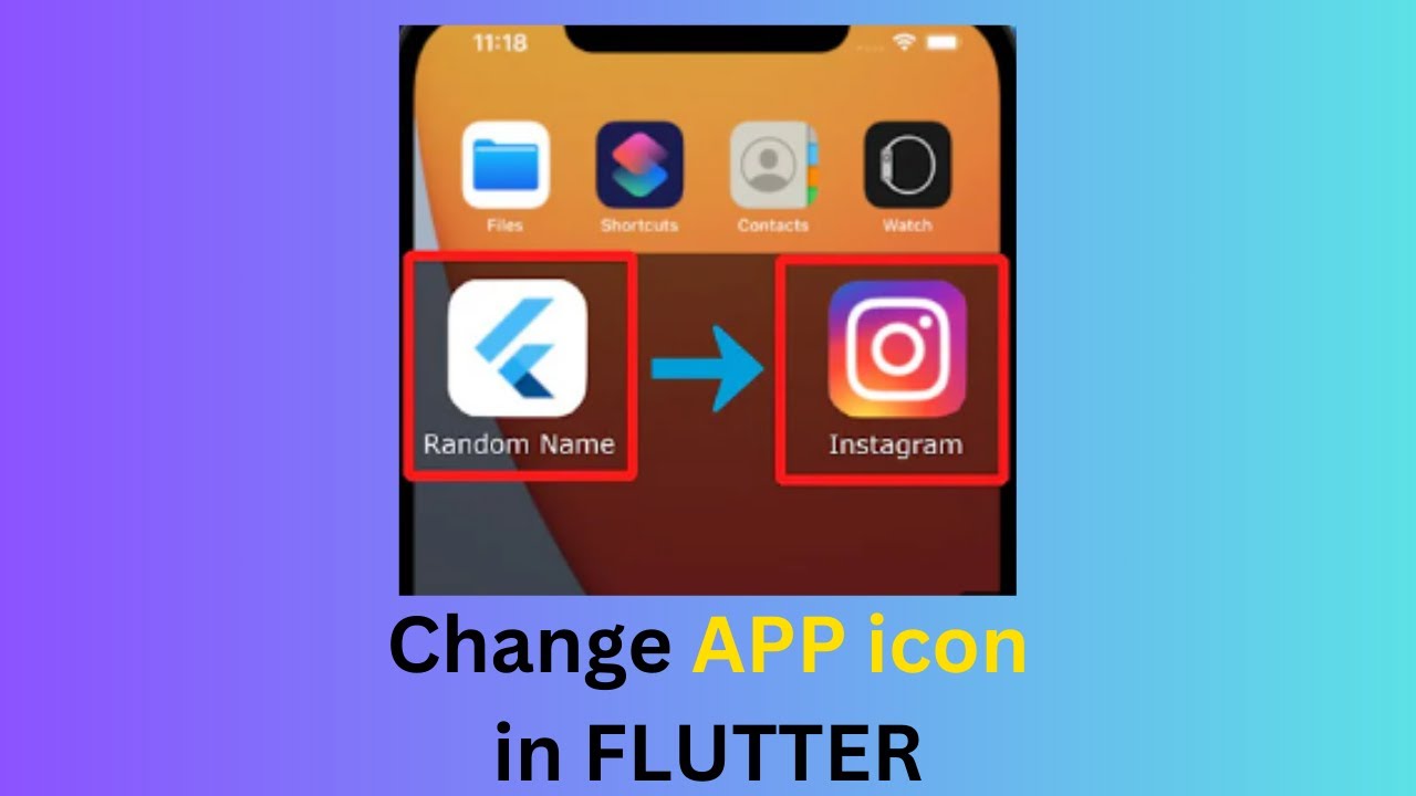 How to Change App Icon and App Name for Android & iOS - YouTube