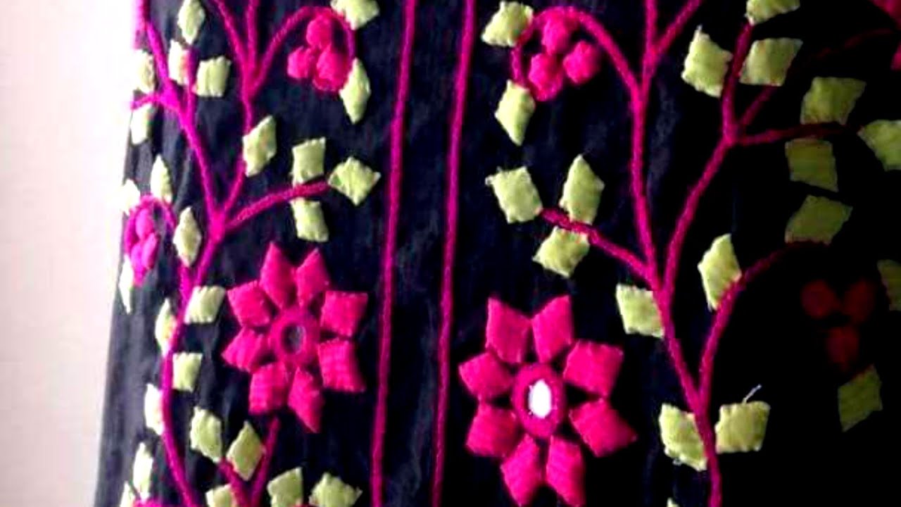 applic basic flower design|applic design banane ka tarika|Asyan Art ...