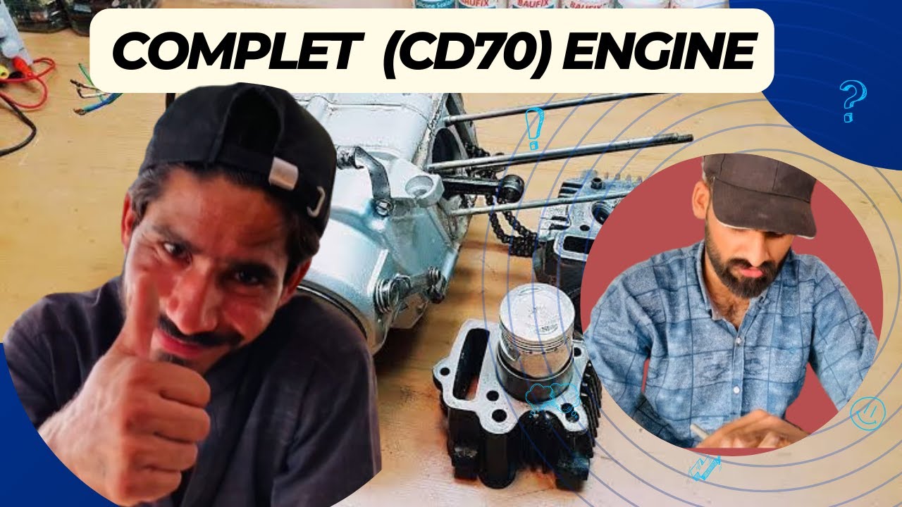 Complete Assmbling Of ( CD70 ) Motorcycle Engine | punjabivlog386 ...