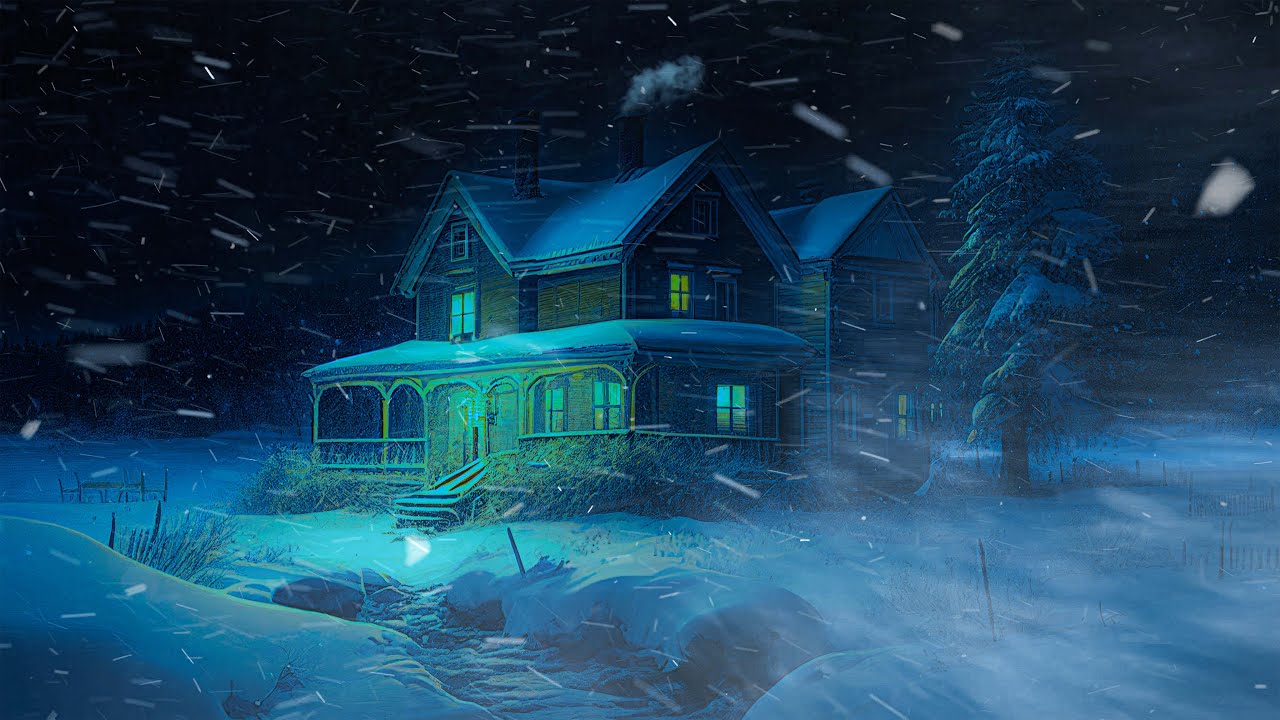 💨 Freezing Snow Storm, Howling Wind & Blizzard Sounds for Sleep, Relax ...