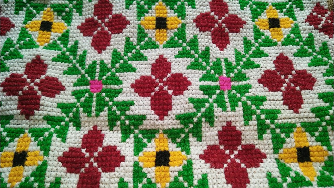 Beautiful cross stitch design (part - 2 ) | cross stitch design | - YouTube