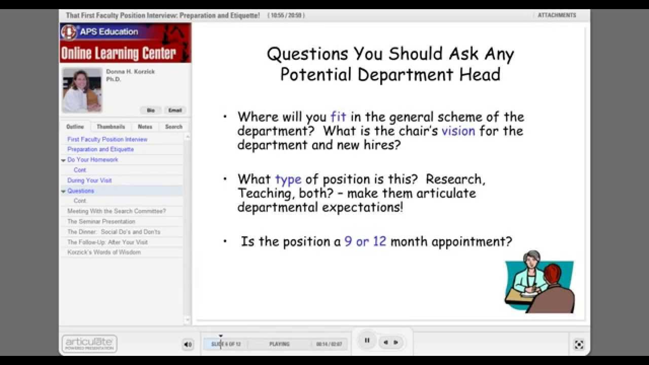 That First Faculty Position Interview: Preparation and Etiquette! - YouTube