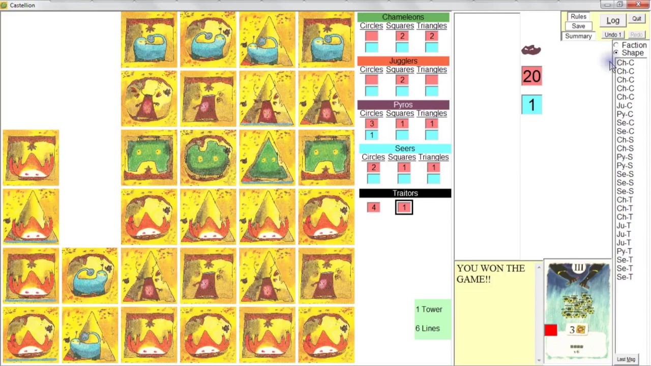 CASTELLION - QUICK TUTORIAL AND SOLO PLAYTHROUGH - PART 3 - YouTube