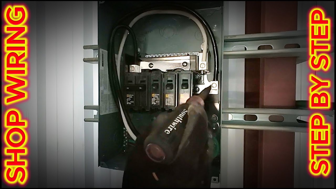 How To: Electrical Service to a metal work shop. Complete Wiring ...