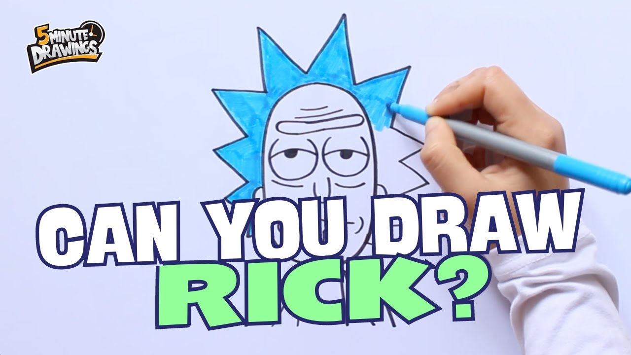 how to draw Rick Sanchez from Rick & Morty - YouTube