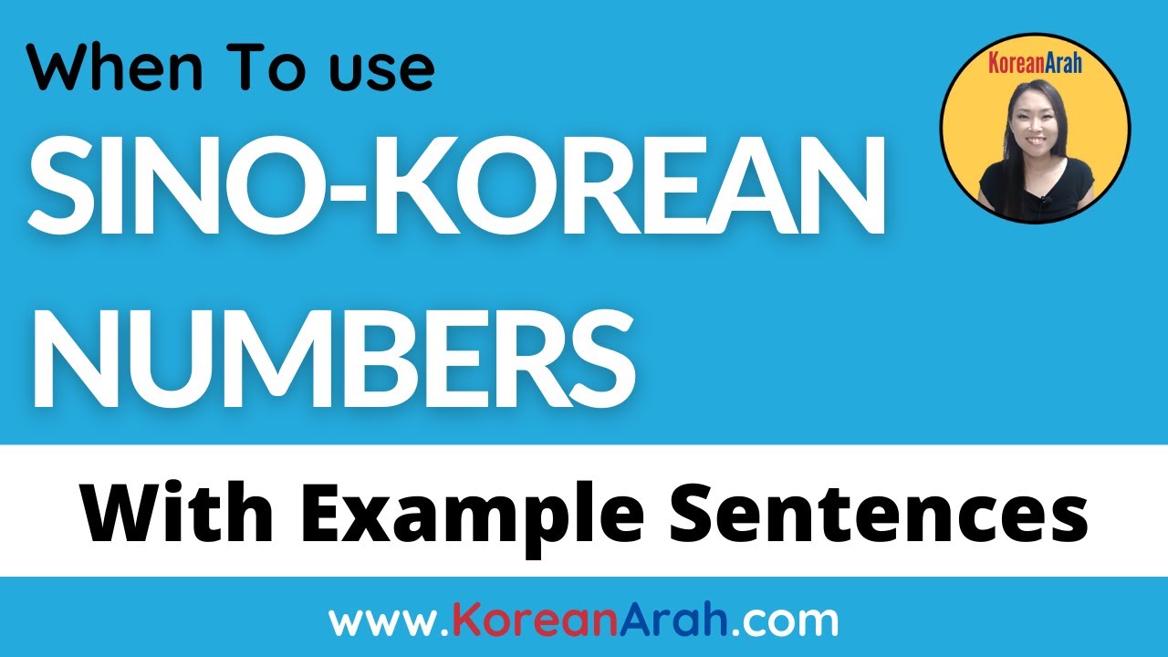 Native Korean Number System Characters