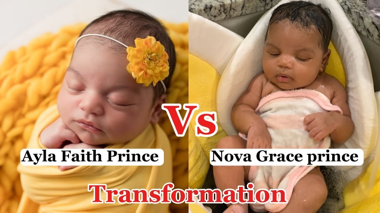 Ayla Faith Prince vs Nova Grace prince (The Prince family) Transformation Comparison From 0 to ...