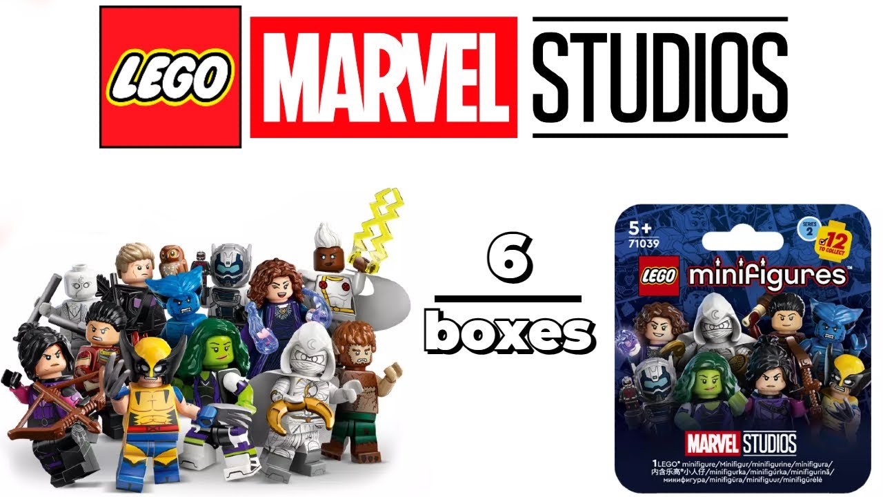 Opening 6 boxes of series 2 marvel LEGO minifigures - YouTube