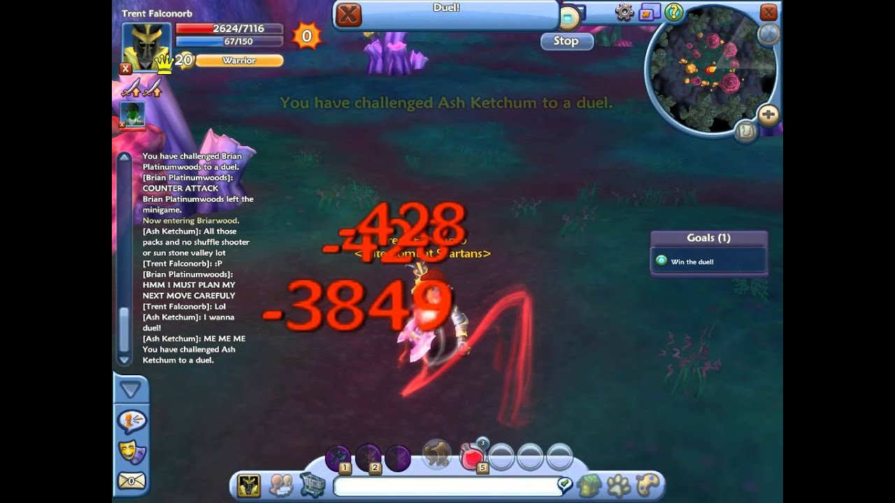 Free Realms Warrior duel - YouTube