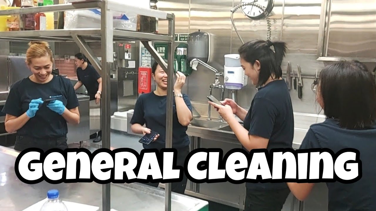 Offshore Team Catering General Cleaning - YouTube