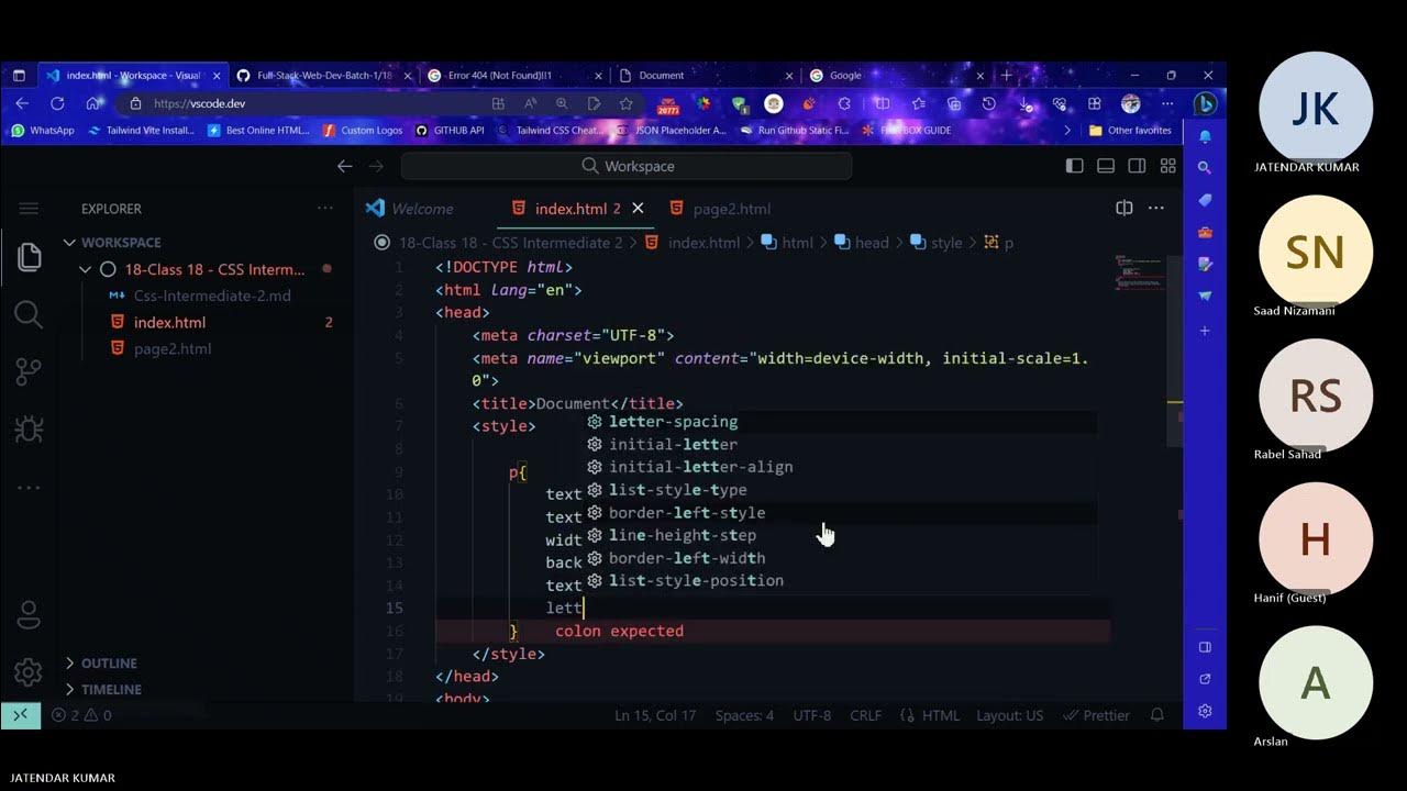 18-CSS Intermediate 2-Texts, Fonts,Overflow, Icons, Pseudo-classes,Links,Lists,Table,Github ...