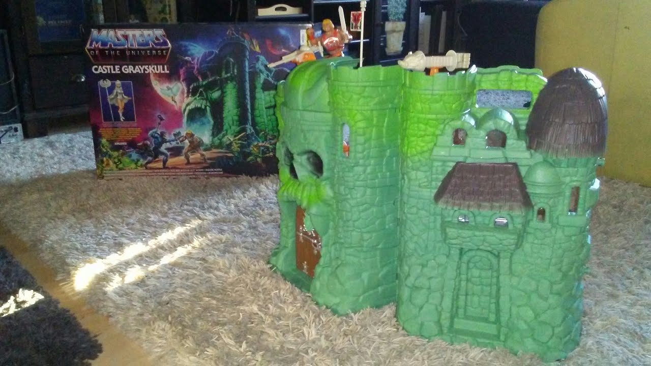 80s reissue Castle Grayskull playset - YouTube