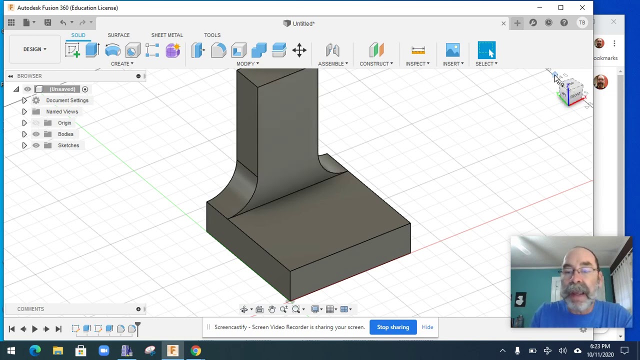 IED fillet, loft, extrude to next - YouTube