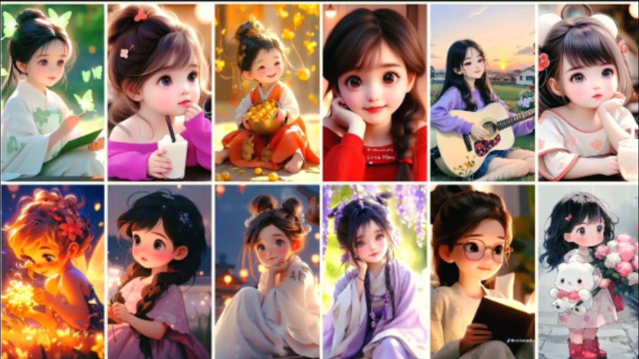Cute cartoon 💕 dpz for profile pic... beautiful cartoon girl dpz ...