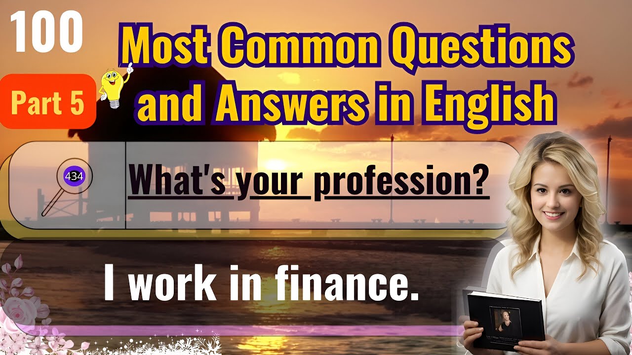 100 Most Common Questions and Answers in English Part 5 | Learn English ...
