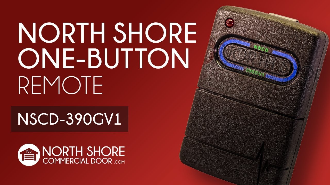 North Shore Commercial Door NSCD-390GV1 Transmitter Remote - YouTube