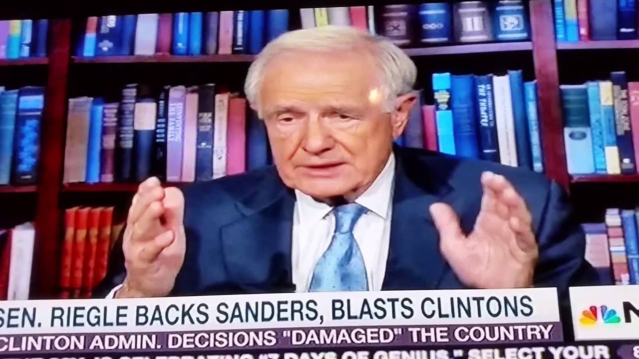 Senator Don Riegle speaks about how NAFTA caused a trillion dollar ...