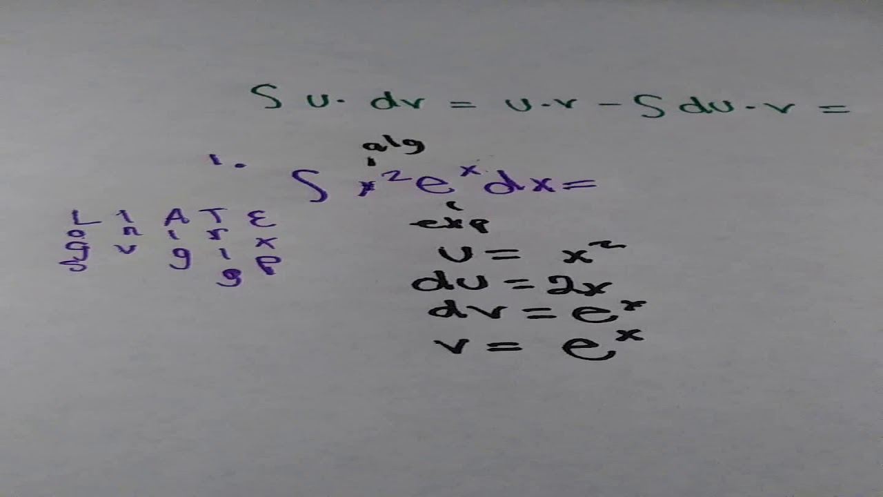 AP Calculus BC: Using Integration By Parts Twice - YouTube
