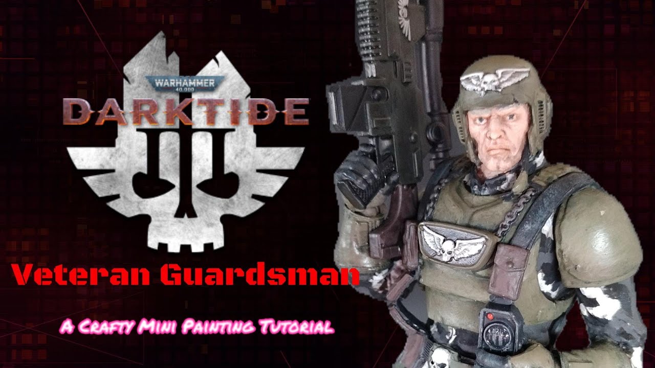 Warhammer 40,000 painting tutorial! McFarlane Veteran Guardsman toy conversion - YouTube