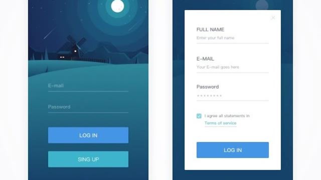 Hướng dẫn chi tiết tạo giao diện 1 form bằng html, css, js | P.1 - YouTube
